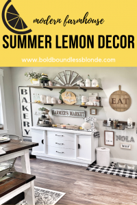 LEMON DECOR - SUMMER DECOR TOUR - Home With Krissy