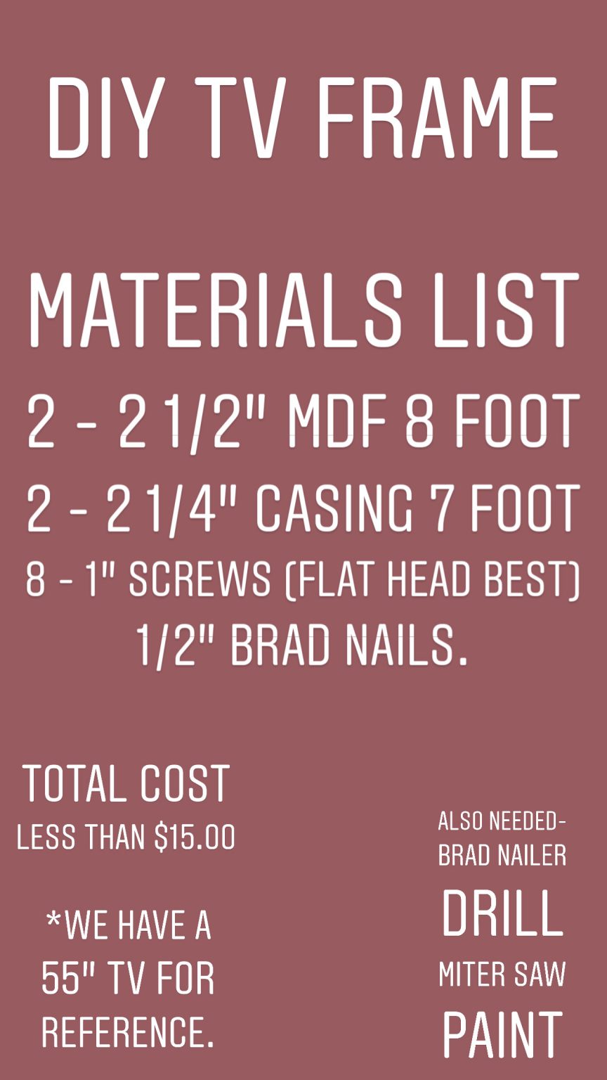 Build your own DIY TV Frame - Cheap! - Home With Krissy