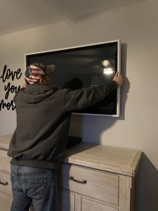 Build your own DIY TV Frame - Cheap! - Home With Krissy