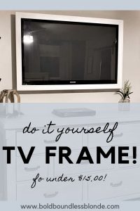 Build your own DIY TV Frame - Cheap! - Home With Krissy