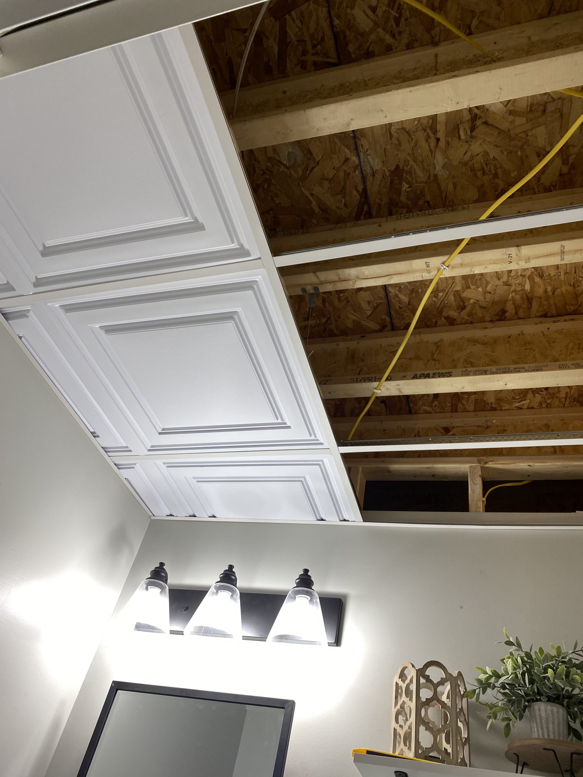 Stunning Suspended Ceiling You Can DIY! - Home With Krissy