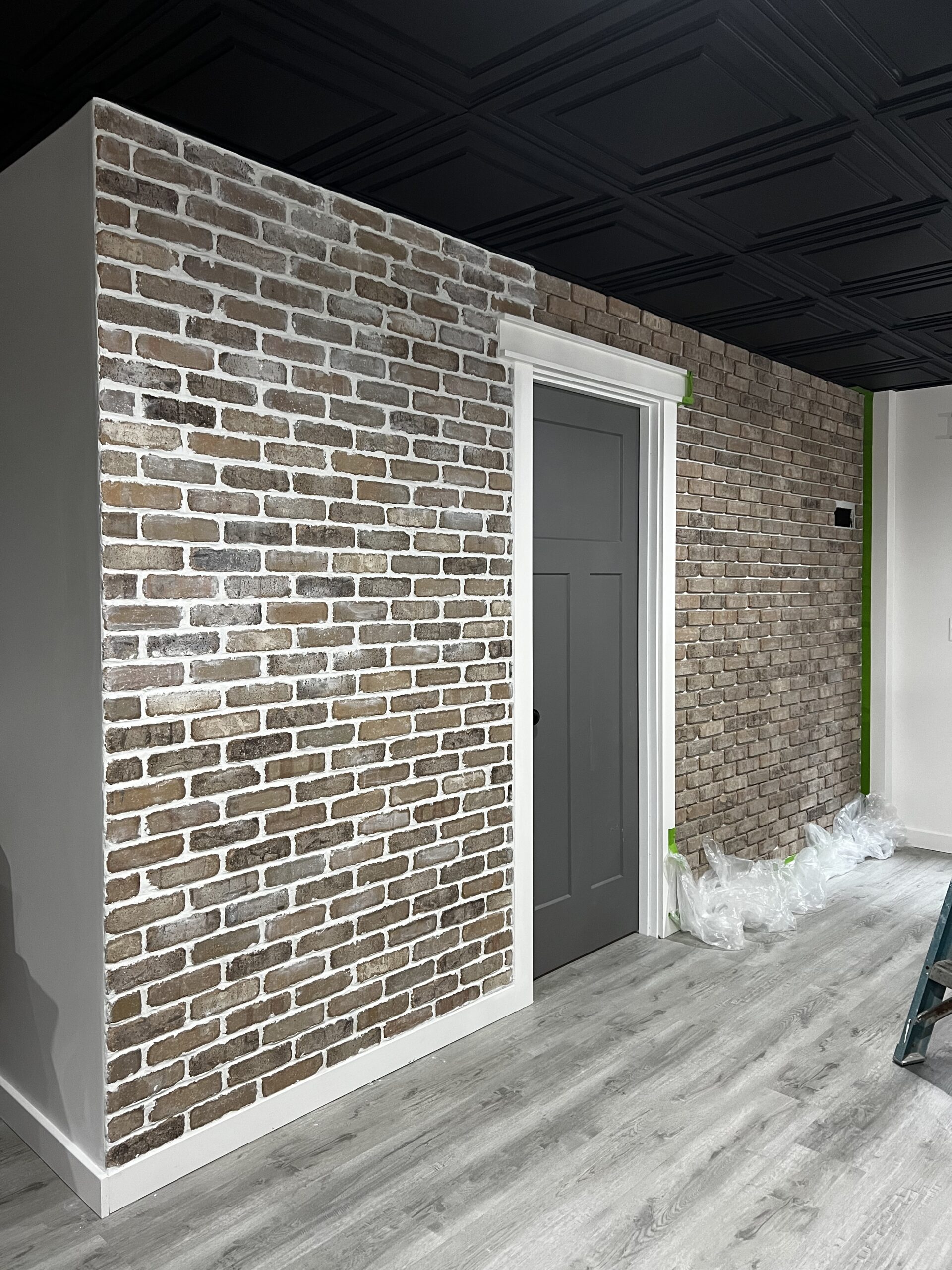 Beautiful Thin Brick Wall - DIY Friendly! - Home With Krissy