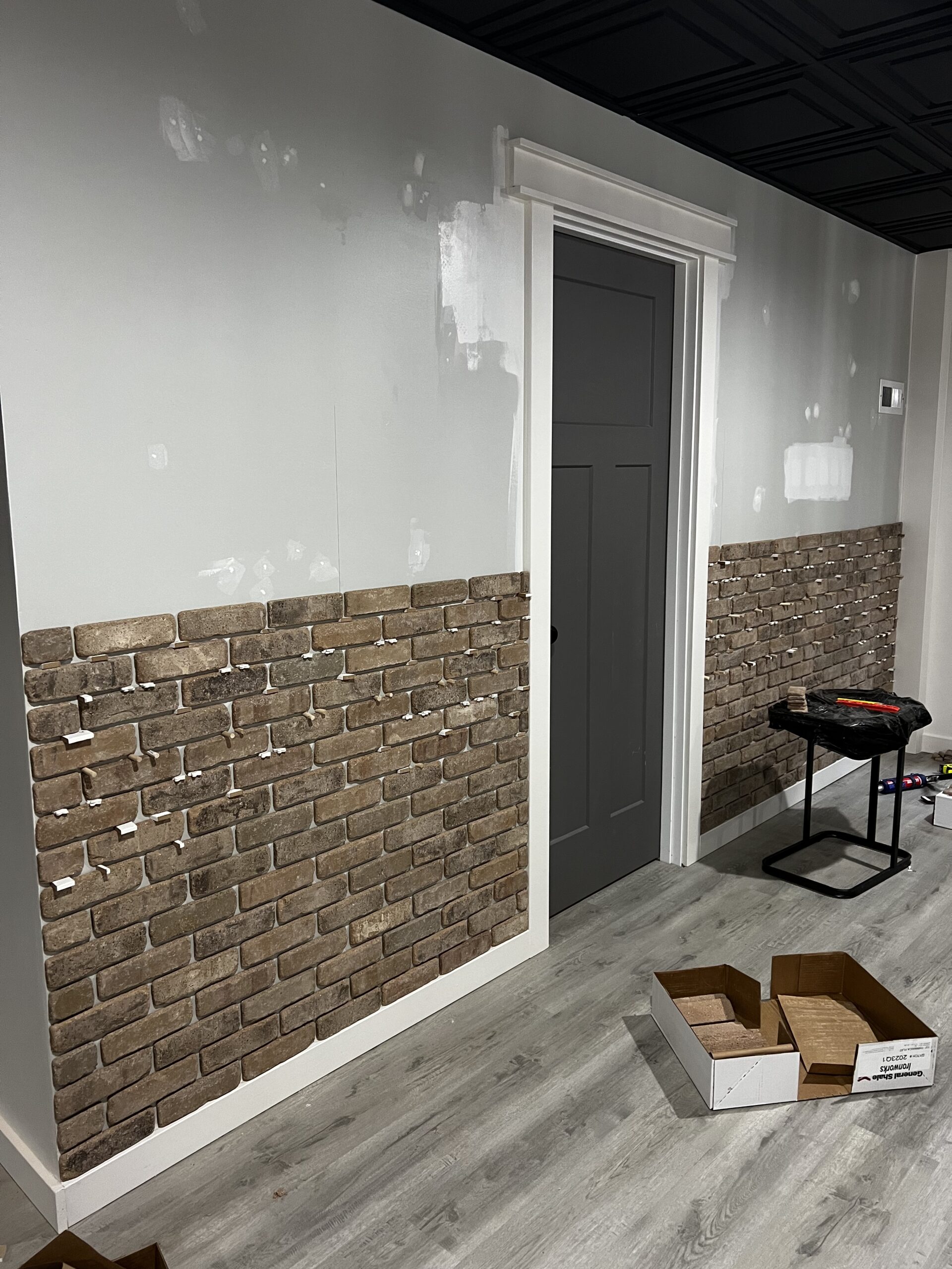 Beautiful Thin Brick Wall - DIY Friendly! - Home With Krissy